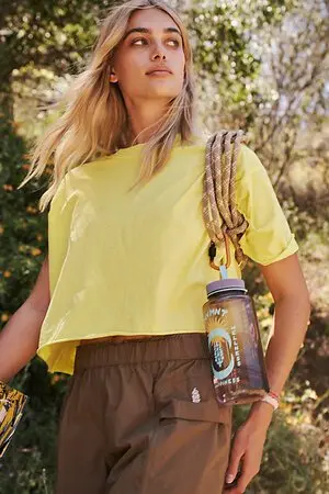 Free People FP Movement Inspire Cropped Tee Sun Drop