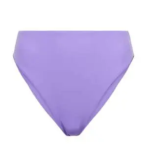 Jade Swim Incline High-rise Bikini Bottom - Purple