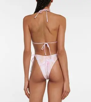 REINA OLGA Susan Embellished Bikini Bottom - Multicoloured