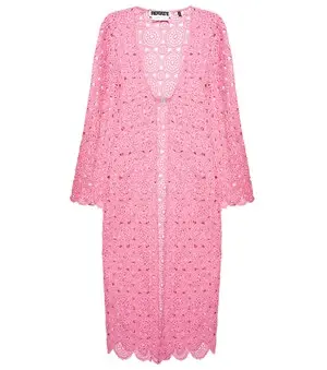 Remain Birger Christensen Kwamie Crochet Beach Cover-up - Pink