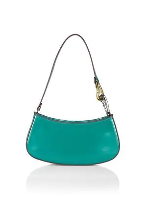 Staud Women's Ollie Leather Shoulder Bag - Mink Coastal Blue