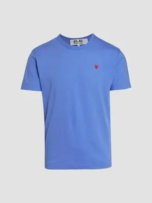 Play Comme Des Garcon Small Heart Crewneck T-shirt Blue