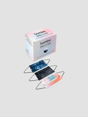BARRIERE Tie-dye & Ombré Face Masks 60-pack