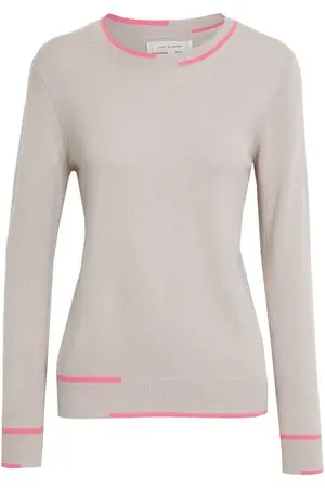 Chinti & Parker Twotone Wool And Cashmereblend Sweater - Blush