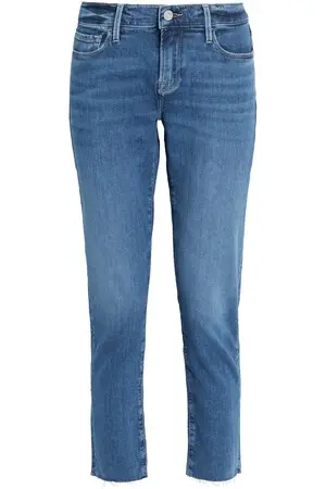 FRAME FRAME Le Garcon Cropped Slim-Leg Jeans