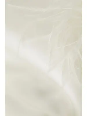 16Arlington Odessa Feather-trimmed Mini Dress