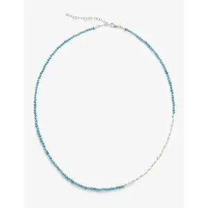 Monica Vinader Mini Nugget Turquoise Beaded Necklace - Blue