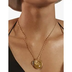 Monica Vinader 18ct Yellow -plated Vermeil Sterling Silver Pendant Necklace - Gold
