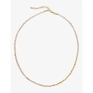 Monica Vinader Mini Nugget Sandstone Necklace - Gold