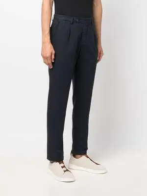 BRIGLIA 1949 Straight Leg Cotton Chinos - Blue