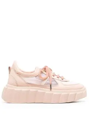 Agl Blondie Grid Platform Sneakers - Pink