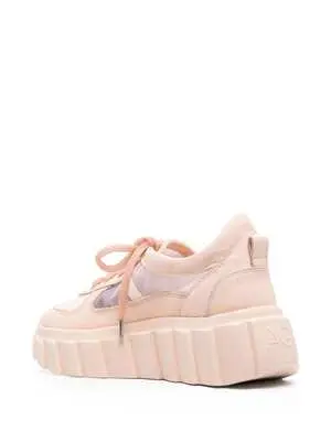 Agl Blondie Grid Platform Sneakers - Pink