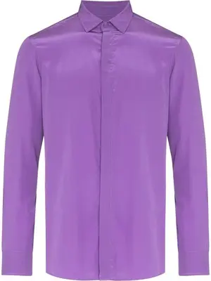 Men's Long Sleeve Silk Shirts