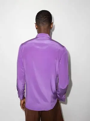 Valentino Garavani Long-sleeve Silk Shirt