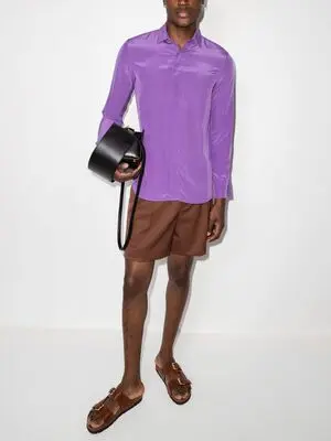 Valentino Garavani Long-sleeve Silk Shirt