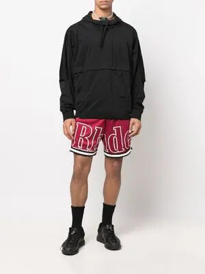 Rhude Logo Print Drawstring Shorts