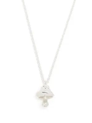 AMBUSH Mushroom Pendant Necklace - Silver