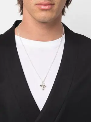AMBUSH Mushroom Pendant Necklace - Silver