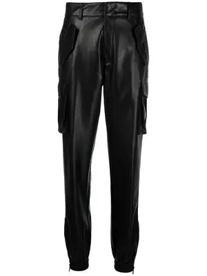 Ermanno Scervino Faux-leather Cargo-pocket Trousers
