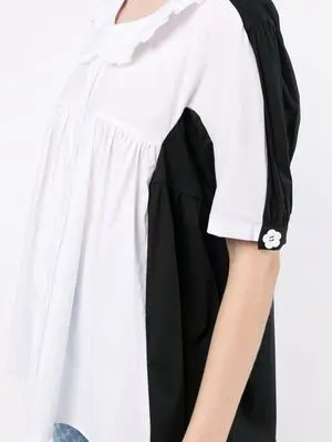Vivetta Colour-block Ruffled Blouse