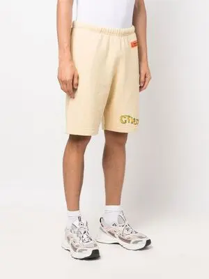 Heron Preston Logo-embellished Cotton Track Shorts