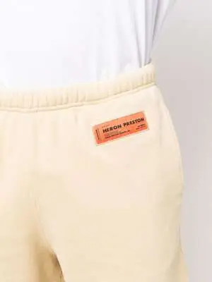 Heron Preston Logo-embellished Cotton Track Shorts