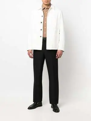 LARDINI Long-sleeved Button-up Shirt - Brown