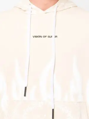 VISION OF SUPER Graphic-print Cotton Hoodie