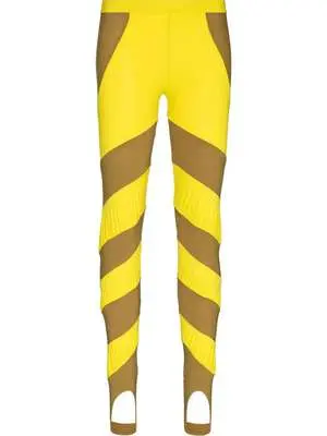 Paula Canovas Del Vas Striped Two-tone Leggings