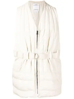 Visvim Belted Padded Gilet - White
