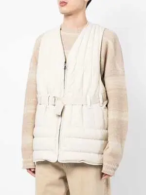 Visvim Belted Padded Gilet - White