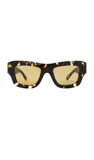 Bottega Veneta Square Sunglasses - Havana & Brown