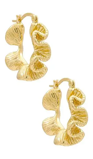 AMBER SCEATS X Wave Hoop Earrings - Gold