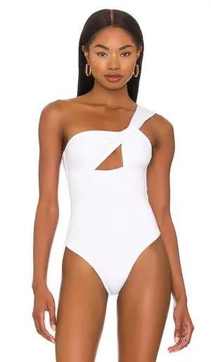 Superdown Jimena One Shoulder Bodysuit With Cut-out Detail