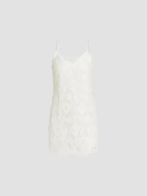 Rag & Bone Aleah Crochet V-neck Minidress