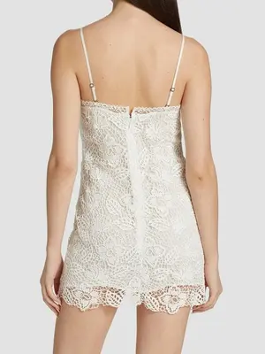 Rag & Bone Aleah Crochet V-neck Minidress