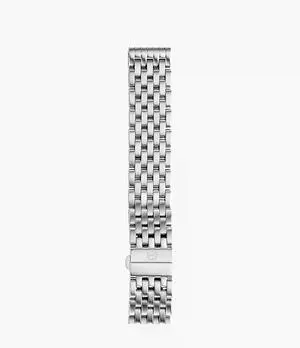 Michele 18mm Deco Seven-link Stainless Steel Bracelet - Silver