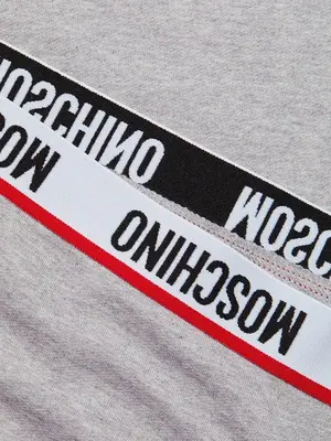 Moschino Core Logo-hem Crewneck Sweatshirt