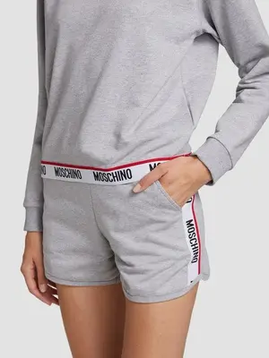 Moschino Core Logo-hem Crewneck Sweatshirt