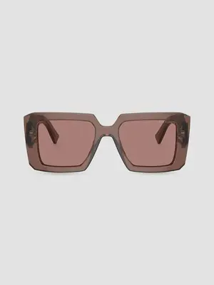 Prada 51mm Square Sunglasses Light Brown