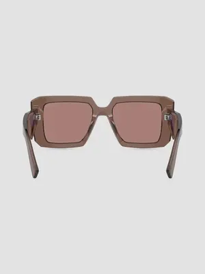 Prada 51mm Square Sunglasses - Light Brown
