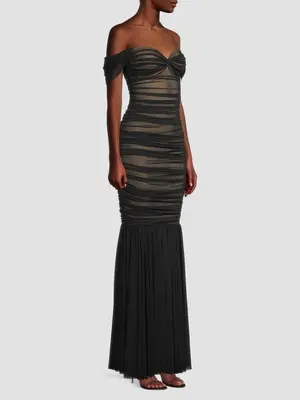 Norma Kamali Walter Fishtail Gown - Black