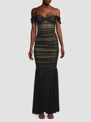 Norma Kamali Walter Fishtail Gown - Black