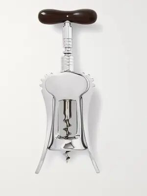 LORENZI MILANO Chrome And Ebony Corkscrew - Silver