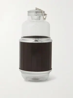 LORENZI MILANO Glass, Ebony And Stainless Steel Diffuser Bottle - Black