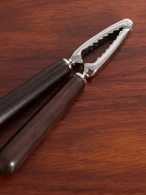 LORENZI MILANO Stainless Steel And Ebony Nutcracker