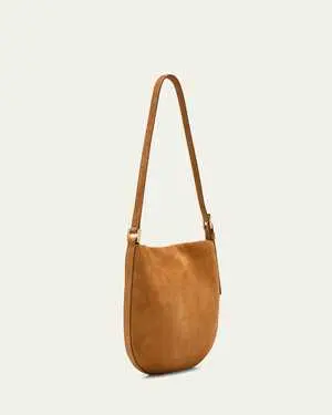 Savette The Tondo Suede Hobo Bag - Black
