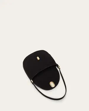 Savette The Tondo Suede Hobo Bag - Black