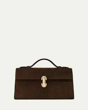 Savette The Symmetry Pouchette Top-Handle Bag - Coffee