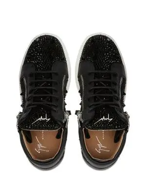 GIUSEPPE ZANOTTI Kriss Rhinestone-embellished High-top Sneakers